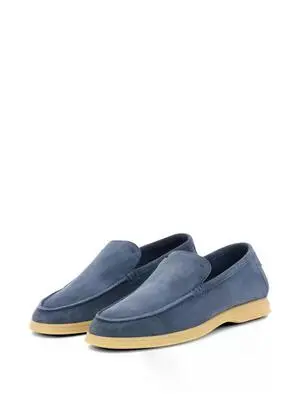 Boggi Milano Aria Suede Loafers - Blue