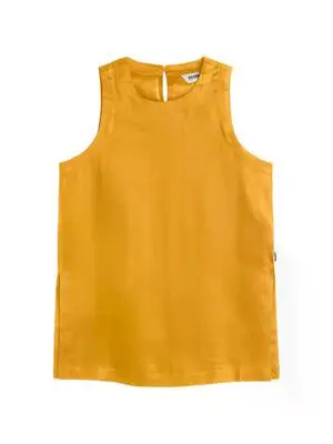ECOALF Sleeveless Side-slit Top - Yellow
