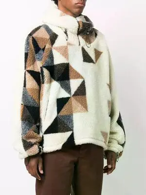 424 Fleece Geometric-detail Sweatshirt