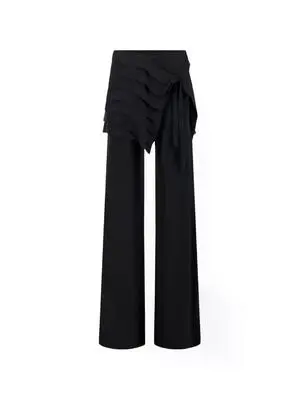 VAILLANT Tiered Ruffled Overlay Wide Leg Trousers
