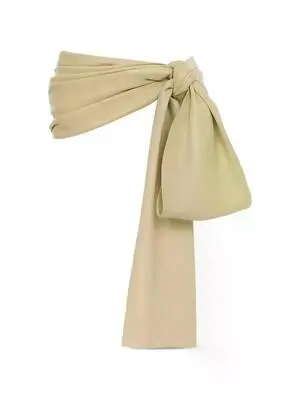 Chloé Knot-detail Leather Belt - Neutrals