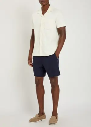 Paige Oliver Ribbed Cotton-blend Shirt - Ecru