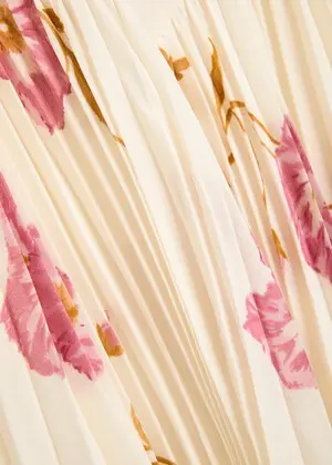 REFORMATION Aiko Floral-print Chiffon Midi Dress