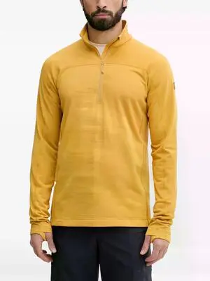 Fjallraven Abisko Lite Half-zip Ribbed-knit Sweater - Yellow