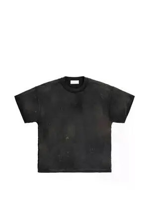 ALEXANDER DIGENOVA Logo-print Inside-out T-shirt - Black