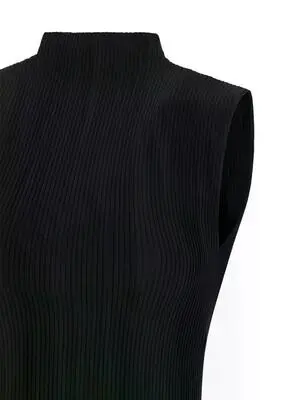 Magda Butrym Ribbed-knit High-neck Sleeveless Top