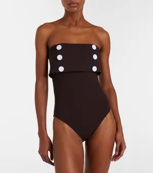KARLA COLLETTO Billie One Piece Swimsuit - Brown