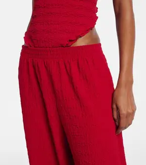 Jade Swim Mika Seersucker Wide-leg Pants