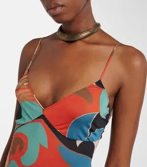 Etro Paisley Draped Gown