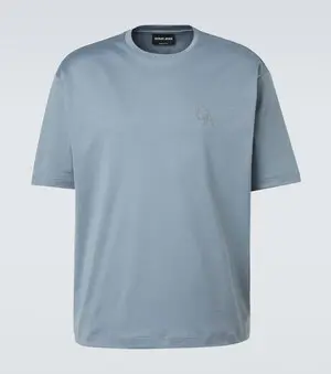 Giorgio Armani Cotton Jersey T-shirt - Blue