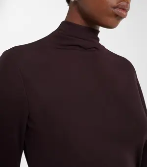 Stella McCartney Caped Crepe Jersey Minidress