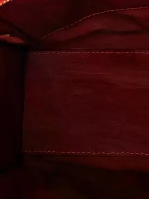 Celine Luggage Bag Smooth Leather Nano Crossbody Bag - Red