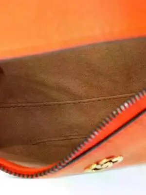Gucci Aphrodite Leather Mini Shoulder Bag - Orange