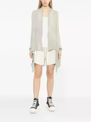 Rick Owens Draped Ribbed-knit Cardigan
