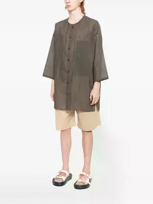 Yohji Yamamoto Semi-sheer Wide-sleeve Shirt