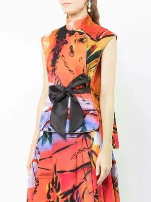 Shiatzy Chen Circus Collection Band-collar Top