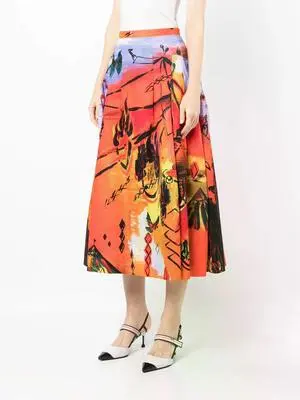 Shiatzy Chen Circus Collection A-line Skirt - Multicolour