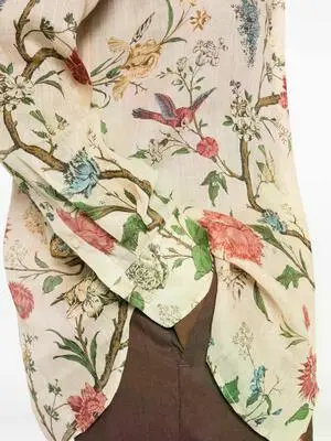 INTO THE EAST Floral Lapel Shirt