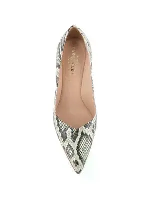 TASSINARI Jarina Snake-effect Pointed-toe Pumps