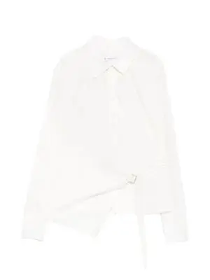 MANUEL RITZ Wrap-design Long-sleeve Shirt - Black