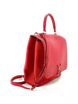 LOUIS VUITTON Volta Handbag Leather Satchel - Red