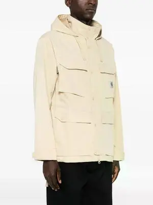 Carhartt Work In Progress Logo Patch Hooded Jacket - Neutrals