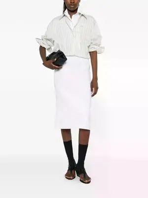 SHUSHU/TONG Crinkled Effect Straight Skirt