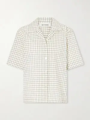 RÓHE Checked Cotton-blend Shirt - Multi