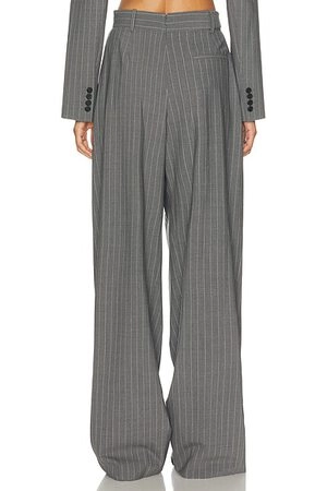 Monse Twist Pinstripe Trouser - Grey