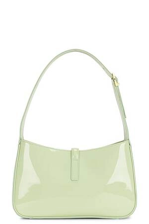 Saint Laurent Le 5 A 7 Patent Leather Shoulder Bag - Misty Jade