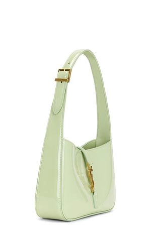 Saint Laurent Le 5 A 7 Patent Leather Shoulder Bag - Misty Jade