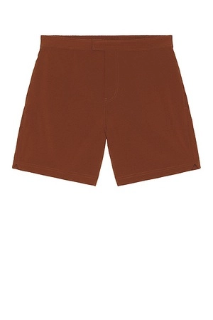 Cult Gaia Nicco Swim Short - Saddle