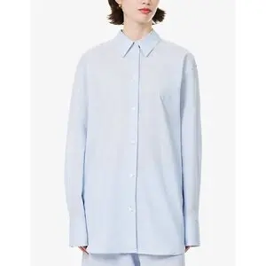 TOTEME Oversized Long-sleeve Cotton And Linen Shirt