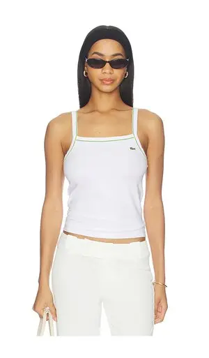 Lacoste Jersey Tank Top - White