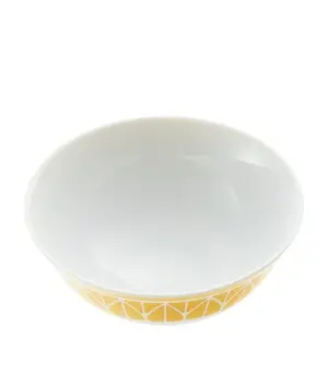 Christofle Porcelain Malmaison Riviera Rice Bowl - Yellow