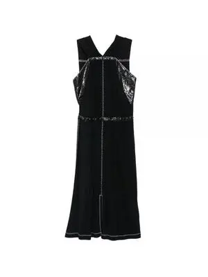 Bottega Veneta Sleeveless Halterneck Midi Dress