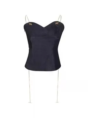 DANAME Mirabel Chain-strap Sleeveless Top - Blue