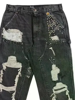 PALY Busted Studded Distressed Jeans