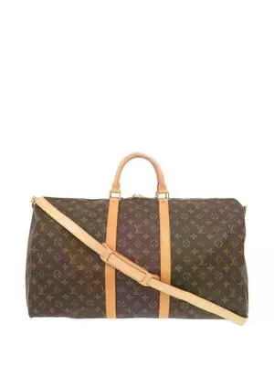 LOUIS VUITTON 1999 Monogram Keepall Bandouliere 55 Travel Bag