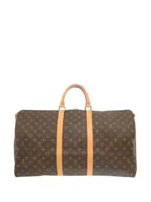 LOUIS VUITTON 1999 Monogram Keepall Bandouliere 55 Travel Bag