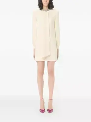 Valentino Garavani Cady Couture Embroidered Dress