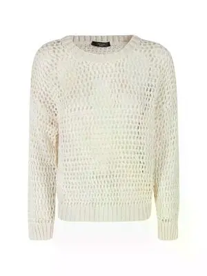 Max Mara Open-knit Sweater - Neutrals
