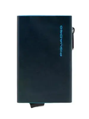 PIQUADRO Pop-up Wallet With Money Pocket - Blue