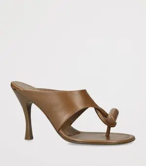 Loewe Leather Toggle Heeled Sandals