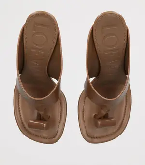 Loewe Leather Toggle Heeled Sandals