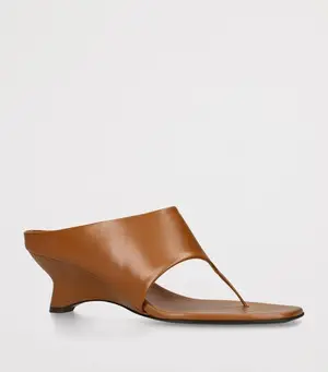 Khaite Marlow Heeled Mules - Brown