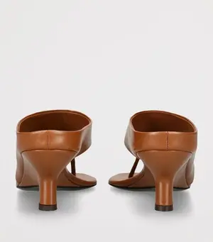 Khaite Marlow Heeled Mules - Brown