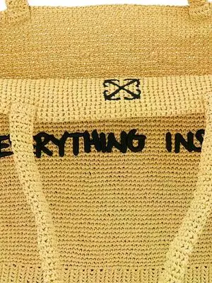 Off-White Jitney Embroidered Tote Bag