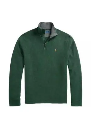 Polo Ralph Lauren Knitted Quarter-zip Sweater - Green