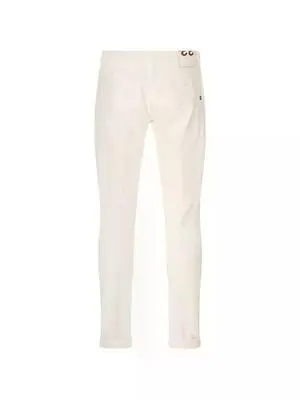 DONDUP Logo Plaque Turn-up Slim-fit Jeans